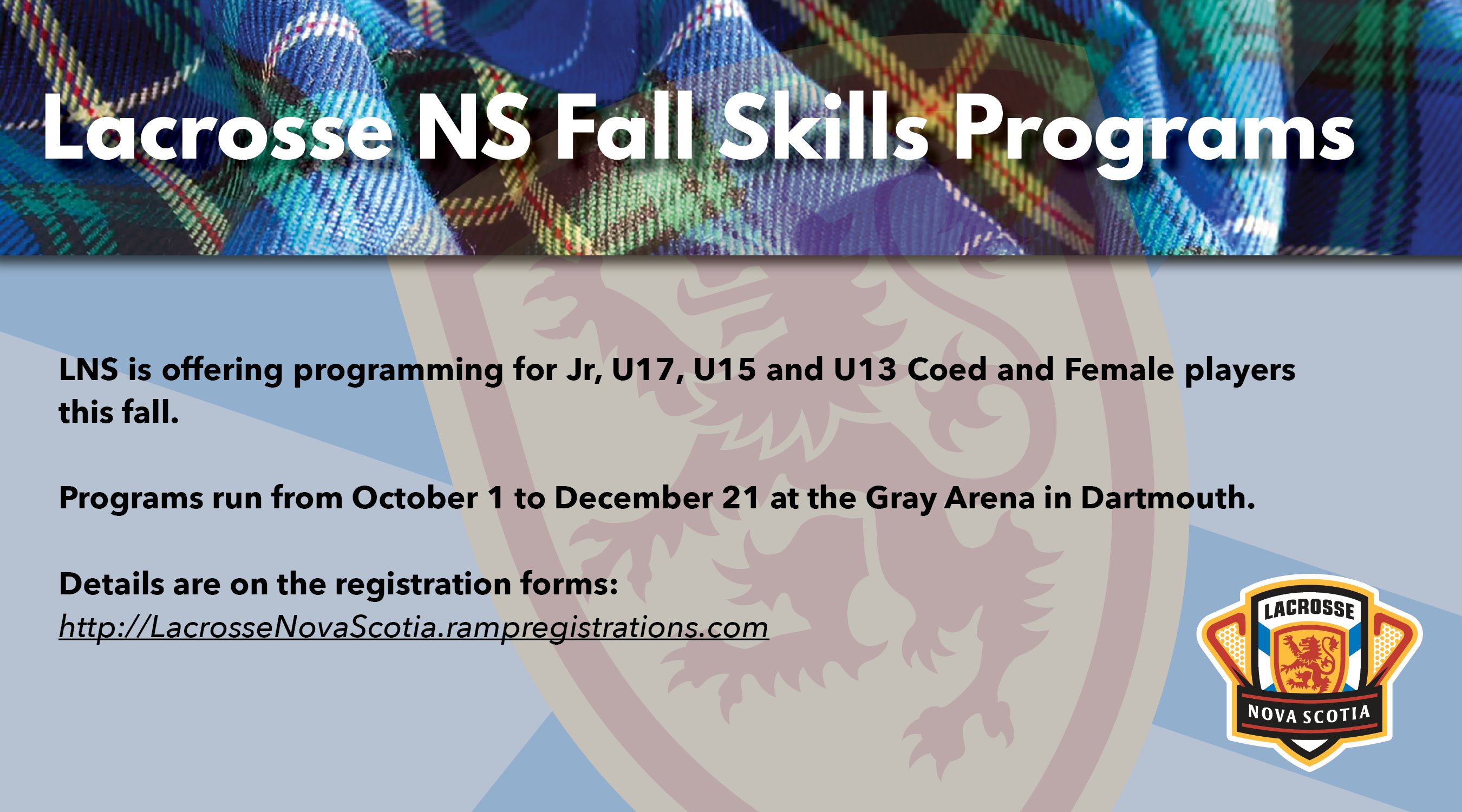 Lacrosse Nova Scotia : Website by RAMP InterActive